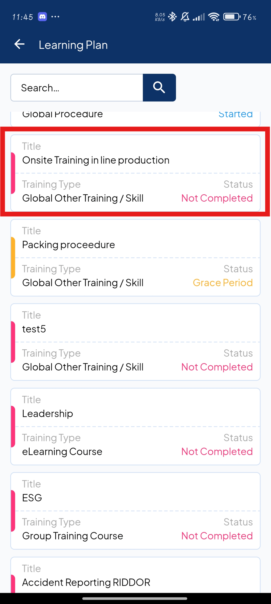 How can the learning be completed on the Nvolve App on a Mobile
