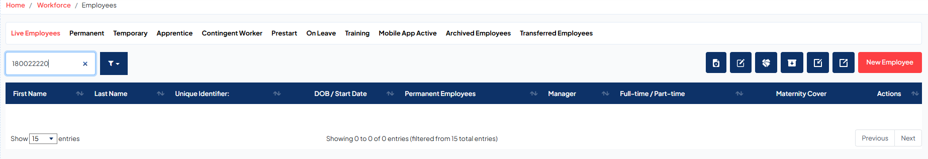 Employee/UID/Login already exists
