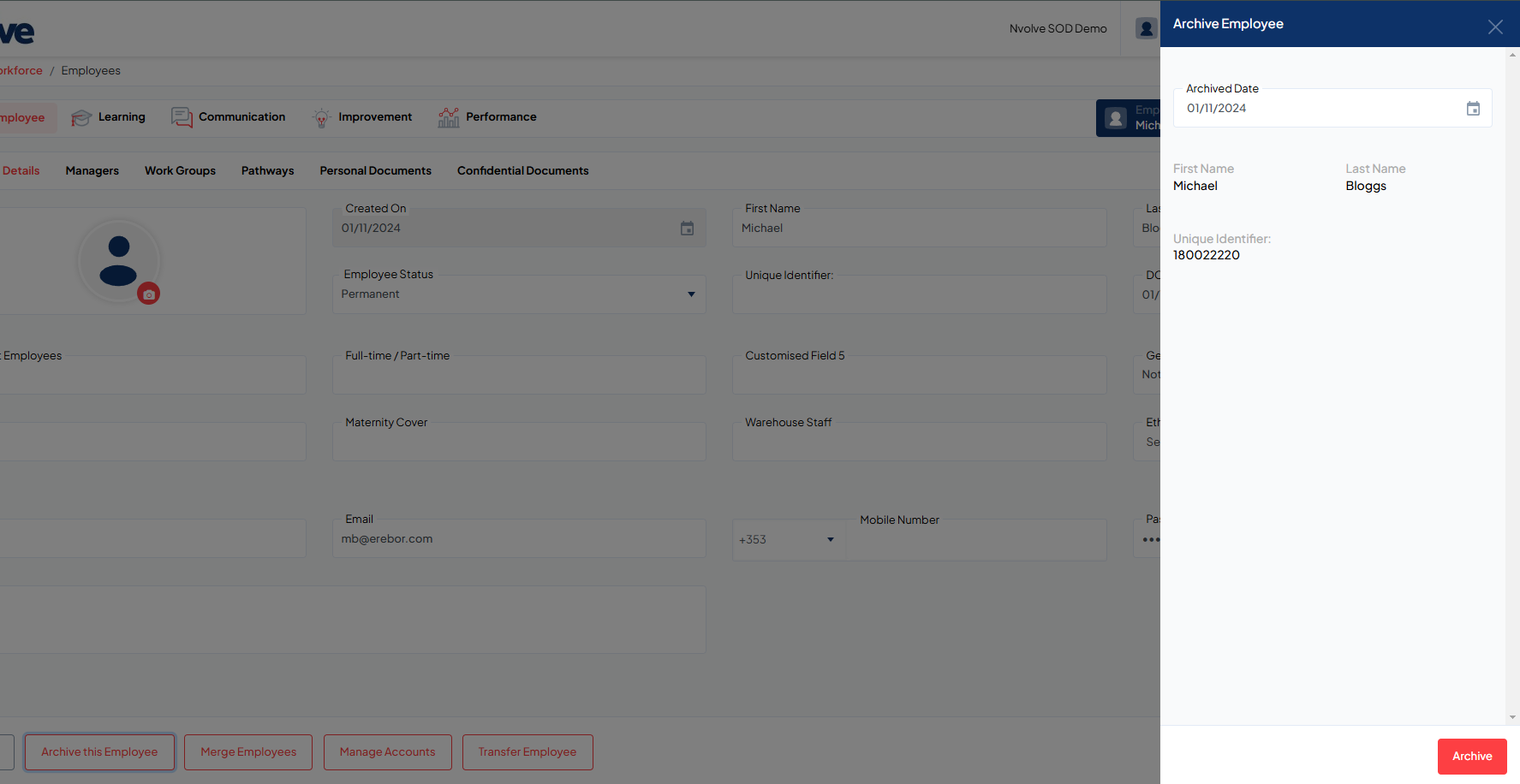 Employee/UID/Login already exists