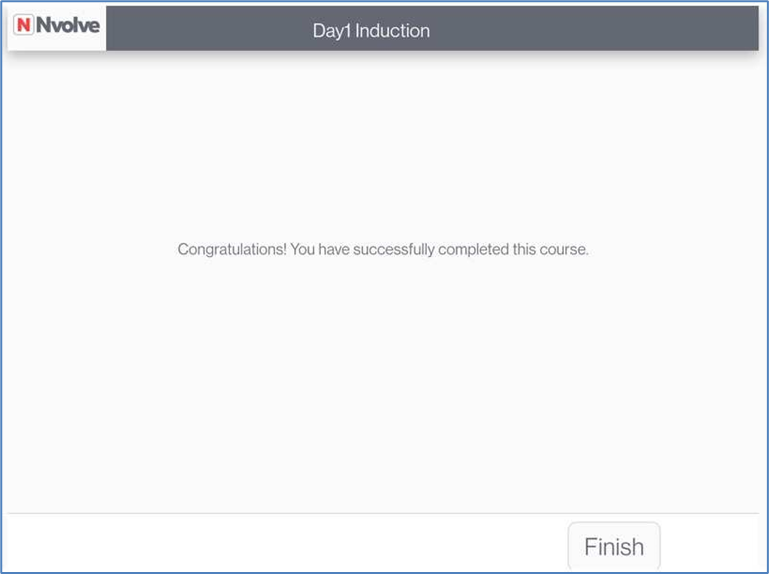 How can the learning be completed on the Nvolve App on a Mobile