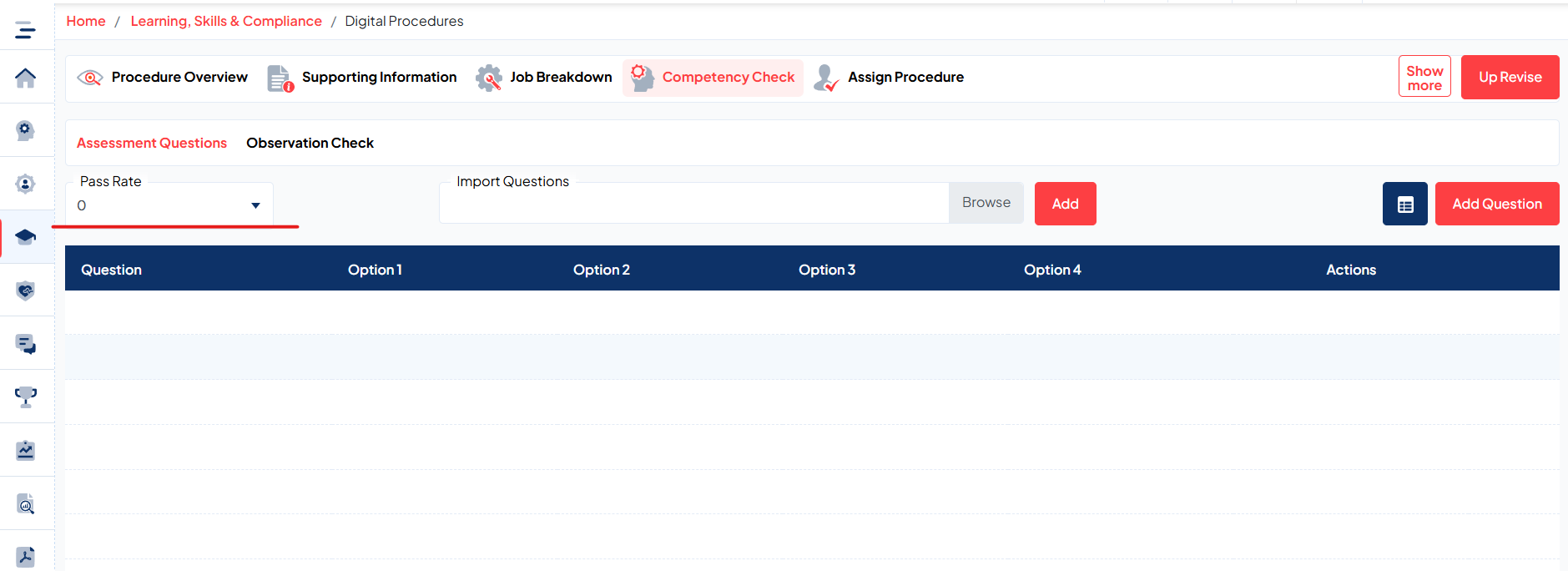 How to add a Competency check to a procedure?